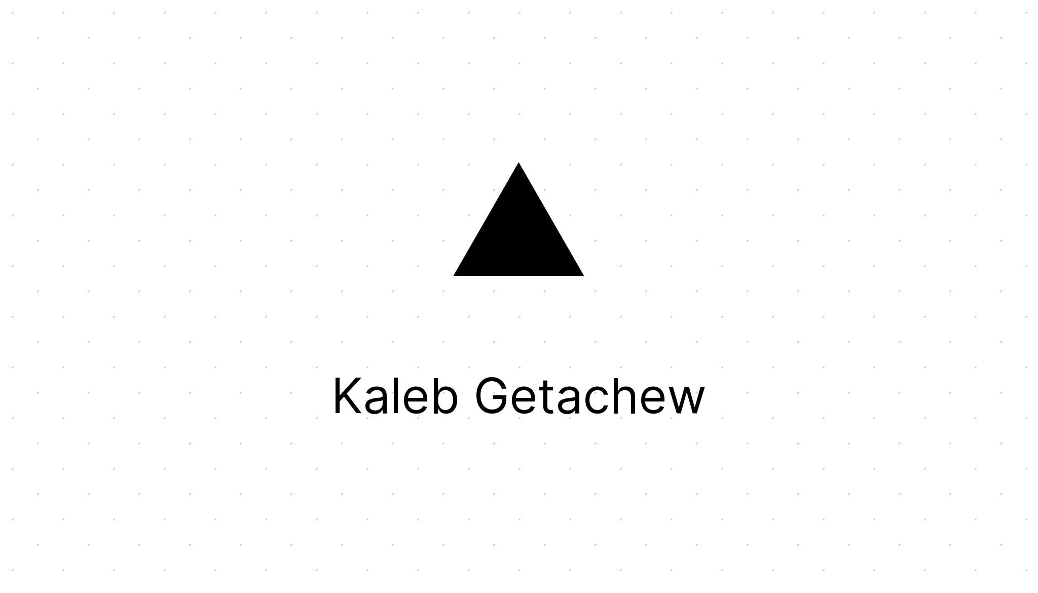 Kaleb Getachew